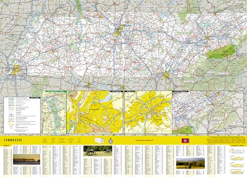 Tennessee Map (National Geographic Guide Map)