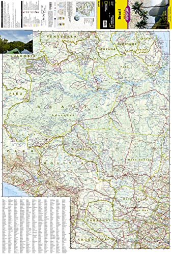 Brazil Map (National Geographic Adventure Map, 3401)