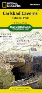 carlsbad caverns national park map (national geographic trails illustrated map, 247)