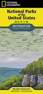 national parks of the united states map (national geographic destination map)