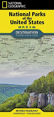 National Parks of the United States Map (National Geographic Destination Map)