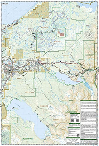 Kenai National Wildlife Refuge Map [Chugach National Forest] (National Geographic Trails Illustrated Map, 760)