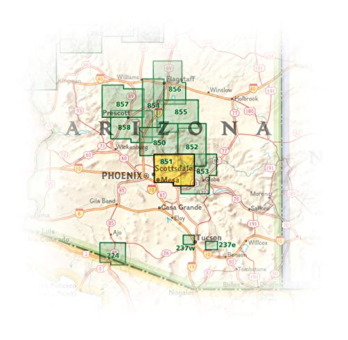 Superstition and Four Peaks Wilderness Areas Map [Tonto National Forest] (National Geographic Trails Illustrated Map, 851)