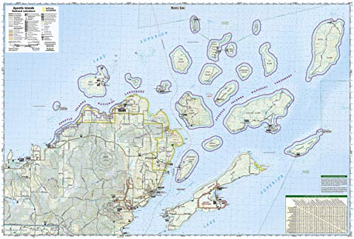 Apostle Islands National Lakeshore Map (National Geographic Trails Illustrated Map, 235)