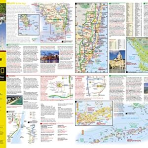 Miami and the Keys Map (National Geographic Destination City Map)