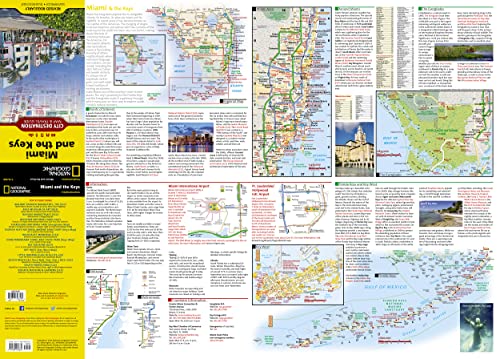 Miami and the Keys Map (National Geographic Destination City Map)