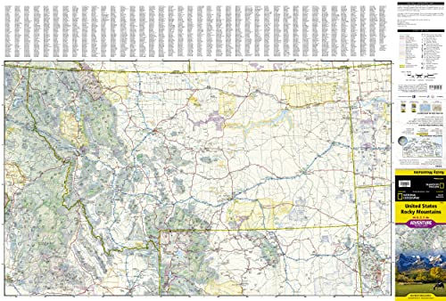 United States, Rocky Mountains Map (National Geographic Adventure Map, 3120)