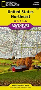 united states, northeast map (national geographic adventure map, 3127)