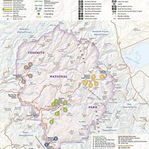 Yosemite National Park Day Hikes Map (National Geographic Topographic Map Guide, 1704)