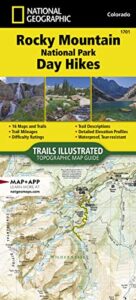 rocky mountain national park day hikes map (national geographic topographic map guide, 1701)