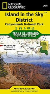 island in the sky district: canyonlands national park map (national geographic trails illustrated map, 310)