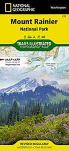 mount rainier national park map (national geographic trails illustrated map, 217)