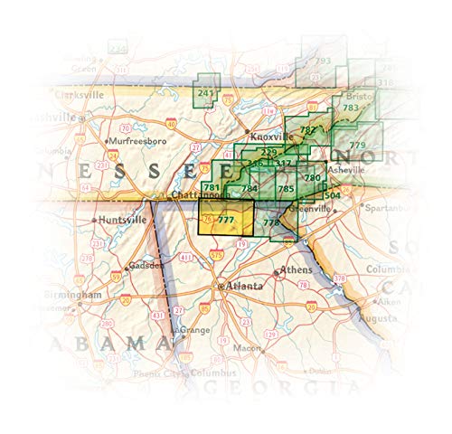 Springer and Cohutta Mountains Map [Chattahoochee National Forest] (National Geographic Trails Illustrated Map, 777)