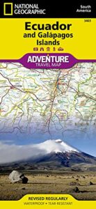 ecuador and galapagos islands map (national geographic adventure map, 3403)