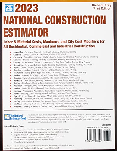 2023 National Construction Estimator