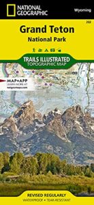 grand teton national park map (national geographic trails illustrated map, 202)