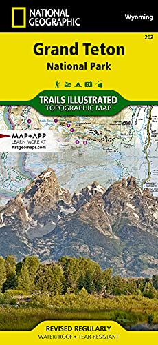 Grand Teton National Park Map (National Geographic Trails Illustrated Map, 202)