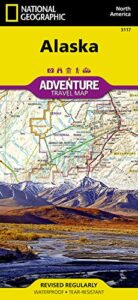 alaska map (national geographic adventure map, 3117)