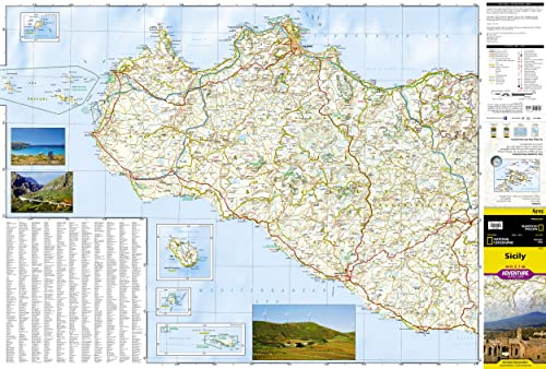 Sicily Map [Italy] (National Geographic Adventure Map, 3310)