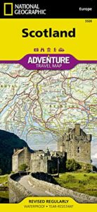 scotland map (national geographic adventure map, 3326)