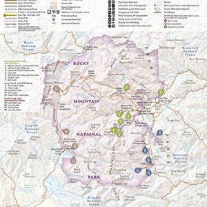 Rocky Mountain National Park Day Hikes Map (National Geographic Topographic Map Guide, 1701)