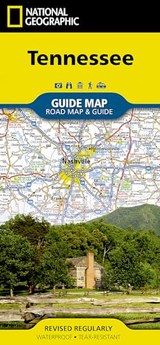 Tennessee Map (National Geographic Guide Map)