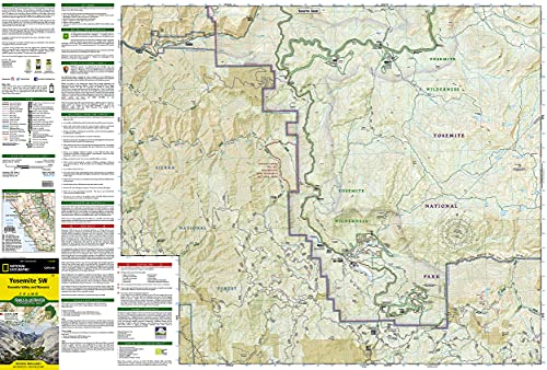 Yosemite SW: Yosemite Valley and Wawona Map (National Geographic Trails Illustrated Map, 306)