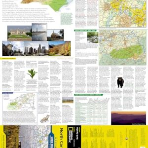 North Carolina Map (National Geographic Guide Map)