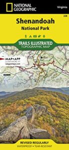 shenandoah national park map (national geographic trails illustrated map, 228)