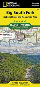 big south fork national river and recreation area map (national geographic trails illustrated map, 241)