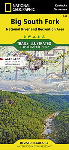 Big South Fork National River and Recreation Area Map (National Geographic Trails Illustrated Map, 241)