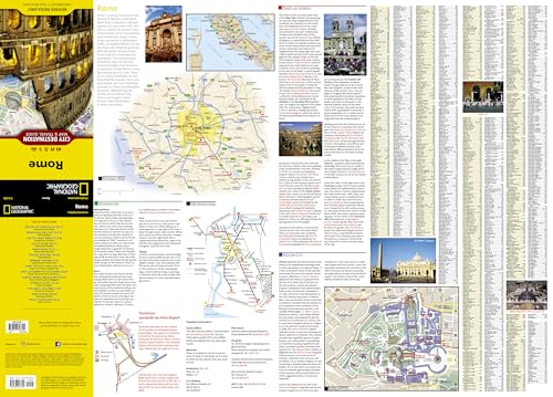 Rome Map (National Geographic Destination City Map)