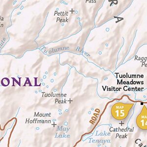 Yosemite National Park Day Hikes Map (National Geographic Topographic Map Guide, 1704)