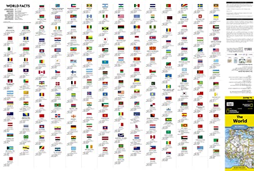 National Geographic World Map (folded with flags and facts) (National Geographic Reference Map)