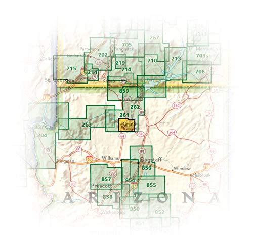 Grand Canyon, North and South Rims [Grand Canyon National Park] (National Geographic Trails Illustrated Map)