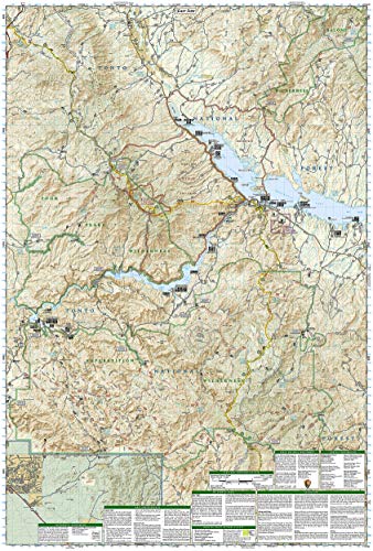 Superstition and Four Peaks Wilderness Areas Map [Tonto National Forest] (National Geographic Trails Illustrated Map, 851)