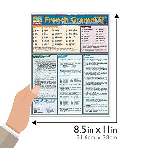 French Grammar: a QuickStudy Laminated Reference Guide