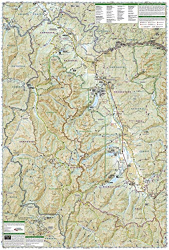 Sawtooth National Recreation Area Map (National Geographic Trails Illustrated Map, 870)