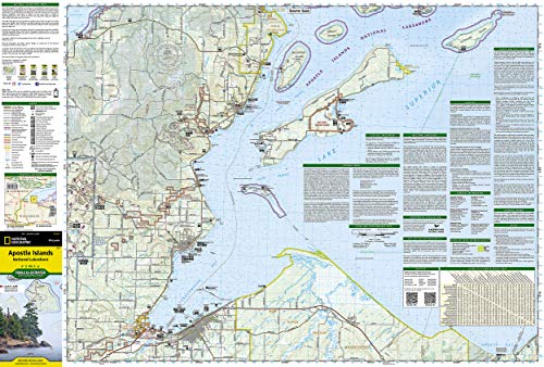 Apostle Islands National Lakeshore Map (National Geographic Trails Illustrated Map, 235)