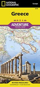 greece map (national geographic adventure map, 3316)