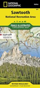 sawtooth national recreation area map (national geographic trails illustrated map, 870)