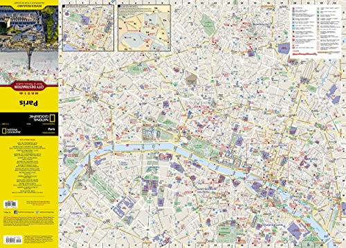 Paris Map (National Geographic Destination City Map)