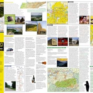 Tennessee Map (National Geographic Guide Map)