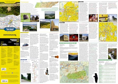 Tennessee Map (National Geographic Guide Map)