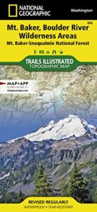 mount baker and boulder river wilderness areas map [mt. baker-snoqualmie national forest] (national geographic trails illustrated map, 826)