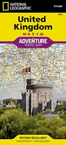 united kingdom map (national geographic adventure map, 3325)