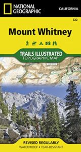 mount whitney map (national geographic trails illustrated map, 322)