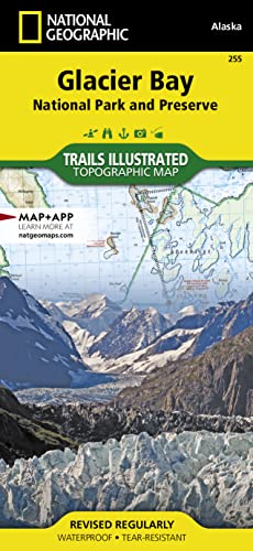 Glacier Bay National Park and Preserve Map (National Geographic Trails Illustrated Map, 255)