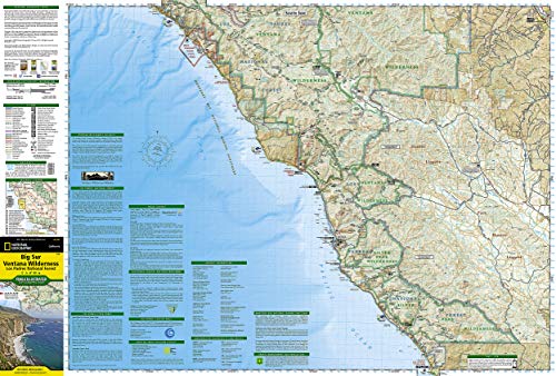 Big Sur, Ventana Wilderness Map [Los Padres National Forest] (National Geographic Trails Illustrated Map, 814)