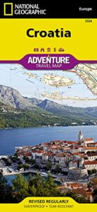 croatia map (national geographic adventure map, 3324)